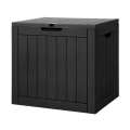 Outdoor Storage Box 118L Garden Bench Seat Weather Resistant Black ...