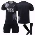 Nevenka Real Madrid CF Y3 Black Soccer Jersey Kit Football T-shirt Set ...