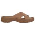 Crocs Women's Classic Cross Strap Sandals Milk Chocolate (US W6-W10) US ...