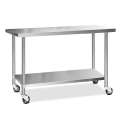 Cefito 430 Stainless Steel Kitchen Benches Work Bench Food Prep Table w ...