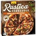 McCain Rustica Sourdough Smoked Ham & Aged Cheddar Pizza 410g | Woolworths