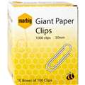 Marbig Paper Clips 50mm Giant 100 pack | Woolworths
