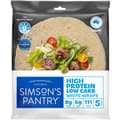 Simson's Pantry High Protein Low Carb Wraps 5 pack | Woolworths