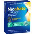 Nicabate Clear Patch Step 1 Quit Smoking 21mg 7 pack | Woolworths