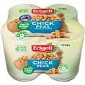 Edgell Australian Chickpeas Multipack Snacks Ready to Eat 125g x 4 pack ...