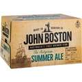 John Boston Summer Ale Bottles 330mL x 24 case | Woolworths