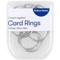 Brilliant Basics 25mm Card Ring Silver 12 pack | Woolworths